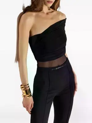 Elisabetta Franchi One-shoulder Draped Bodysuit