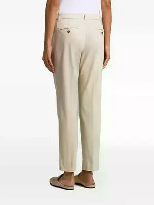 Peserico Beaded Tab Tailored Trousers - Neutrals