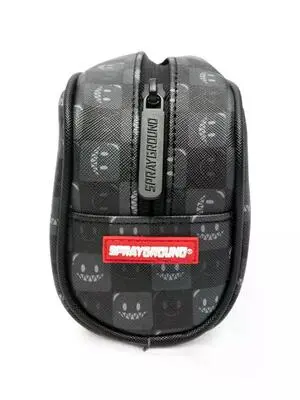 SPRAYGROUND Shark Mouth Check-print Pouch