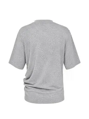 CLUB21 COLLECTION Willa Mock-neck T-shirt - Grey