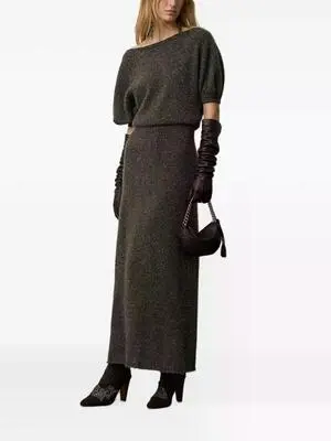 Polo Ralph Lauren Off-shoulder Puff-sleeve Maxi Dress