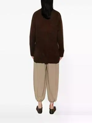 EMERSON RENALDI Ribbed-knit V-neck Cardigan