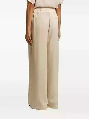 Peserico Elasticated Waistband Wide-leg Trousers