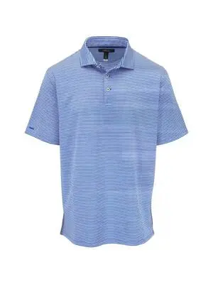 Rlx Ralph Lauren Striped Jersey Polo Shirt - Blue