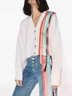 Hellessy Hellesy Striped Detail Cropped Cardigan