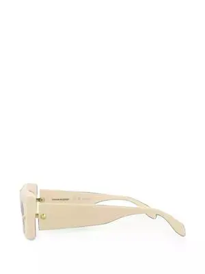 Alexander McQueen Spike-stud Rectangle-frame Sunglasses
