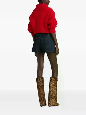 Givenchy Pleated Denim Shorts