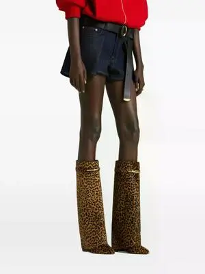Givenchy Pleated Denim Shorts