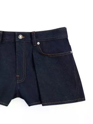 Givenchy Pleated Denim Shorts