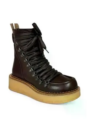Agl Lace-up Platform Ankle Boots