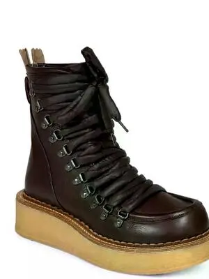 Agl Lace-up Platform Ankle Boots