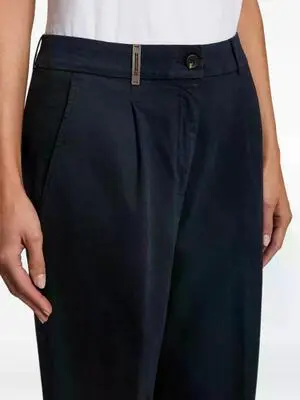Peserico Pleated Turn-up Trousers