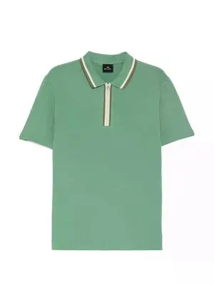 Paul Smith Contrast-collar Polo Shirt - Green