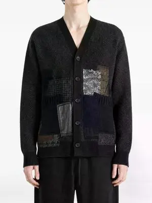 Junya Watanabe Patchwork V-neck Cardigan