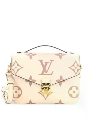 LOUIS VUITTON Pochette Metis Monogram Empreinte Giant Crossbody Bag - Neutrals