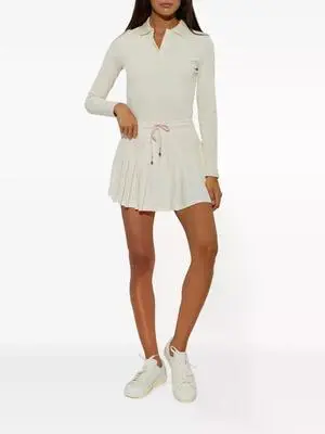 The Upside Cruz Polo Shirt Ribbed Long Sleeve - Neutrals