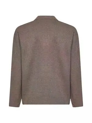 HEVO Mar Grande Long-sleeve Polo Shirt - Brown