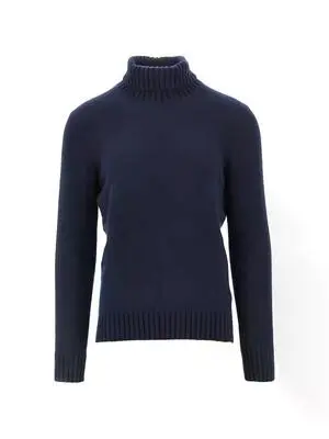 PIACENZA CASHMERE 1733 Roll-neck Kni - Blue
