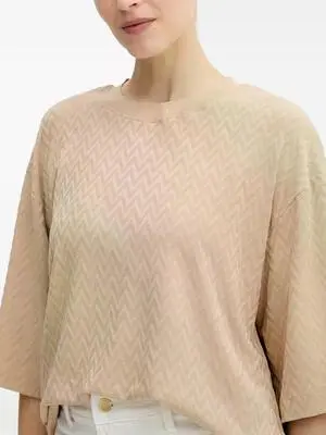 MOS MOSH Chevron Pattern T-shirt