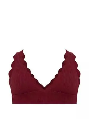 Marysia Wide Santa Clara Scalloped Bikini Top