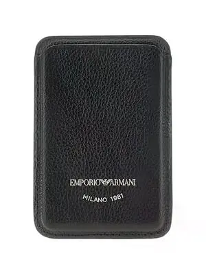 Emporio Armani Pebbled Leather Card Holder