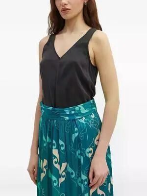 MOS MOSH Astrid V-neck Top - Black