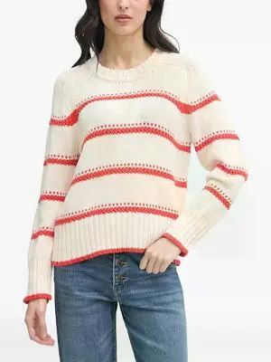 MOS MOSH Mmrola Bine Horizontal-stripe Sweater - Neutrals