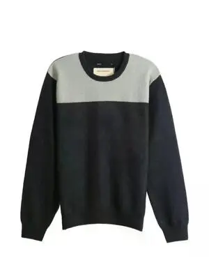 Frenckenberger Colour-block Sweater - Grey
