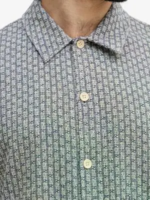 MOS MOSH Mmgbanks Geometric-print Short-sleeve Shirt