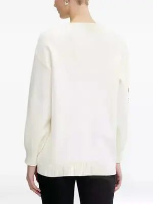 NEVER FULLY DRESSED Embroidered Motif Cardigan