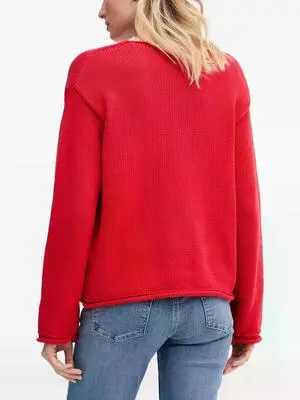 MOS MOSH Mmbine V-neck Dropped-shoulder Sweater