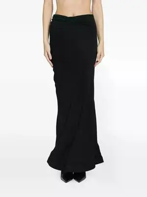 Junya Watanabe Ruched-waist Maxi Skirt