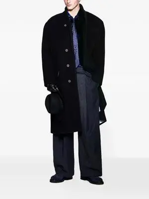 Giorgio Armani Pleated Virgin-wool Trousers - Grey