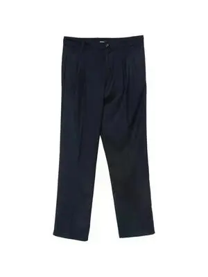 Imperial Pleated Straight-leg Trousers - Blue