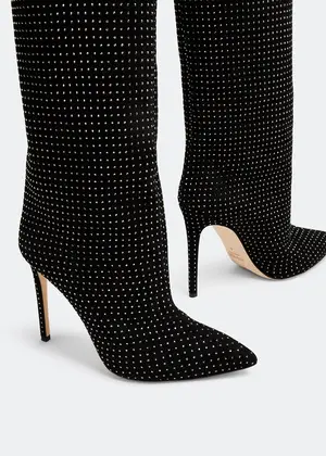 Paris Texas Holly 105mm Crystal-embellished Boots