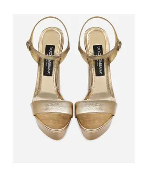 Dolce & Gabbana 105mm Logo-plaque Leather Sandals