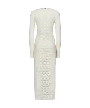 TOM FORD V-neck Pointelle-knit Maxi Dress