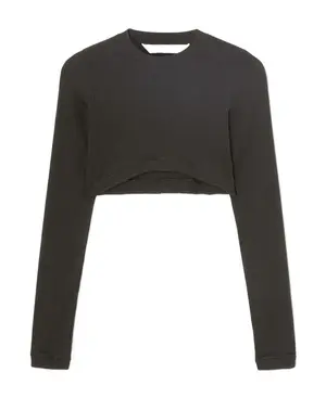 Palm Angels Crewneck Long-sleeved Cropped Top