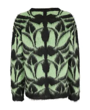 La DoubleJ Intarsia-knit Crewneck Long-sleeved Jumper