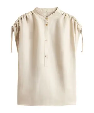 Woolrich Short-sleeved Drawstring Shirt - Beige