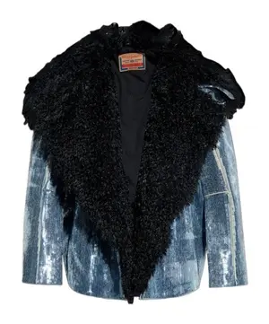 DIESEL® De-bika-s Jacket With Fur Collar