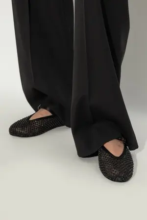 LE SILLA Gilda Crystal-embellished Ballerina Flats - Black