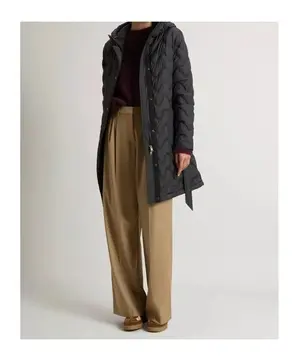 Woolrich Chevron-quilted Hooded Coat