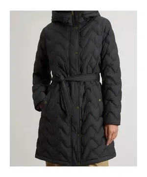 Woolrich Chevron-quilted Hooded Coat