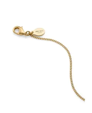 JIMMY CHOO Diamond Fine Chain Series Thin Chain Necklace