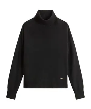 Woolrich Long Sleeve High Neck Jumper - Black