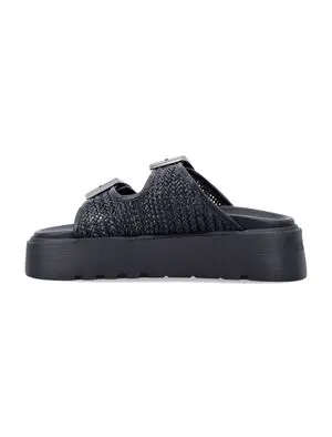 Casadei Platform Slides With Buckle Detail