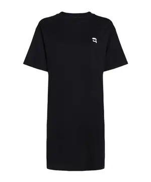 Karl Lagerfeld Mini Ikonik 2.0 Patch T-shirt Dress