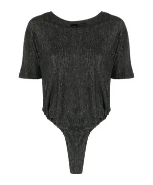 Pinko High-cut Linen Bodysuit