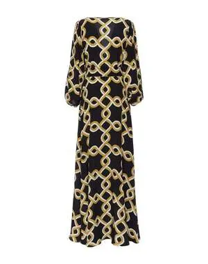 La DoubleJ Long Camerino Dress With Ruffled Embellishments